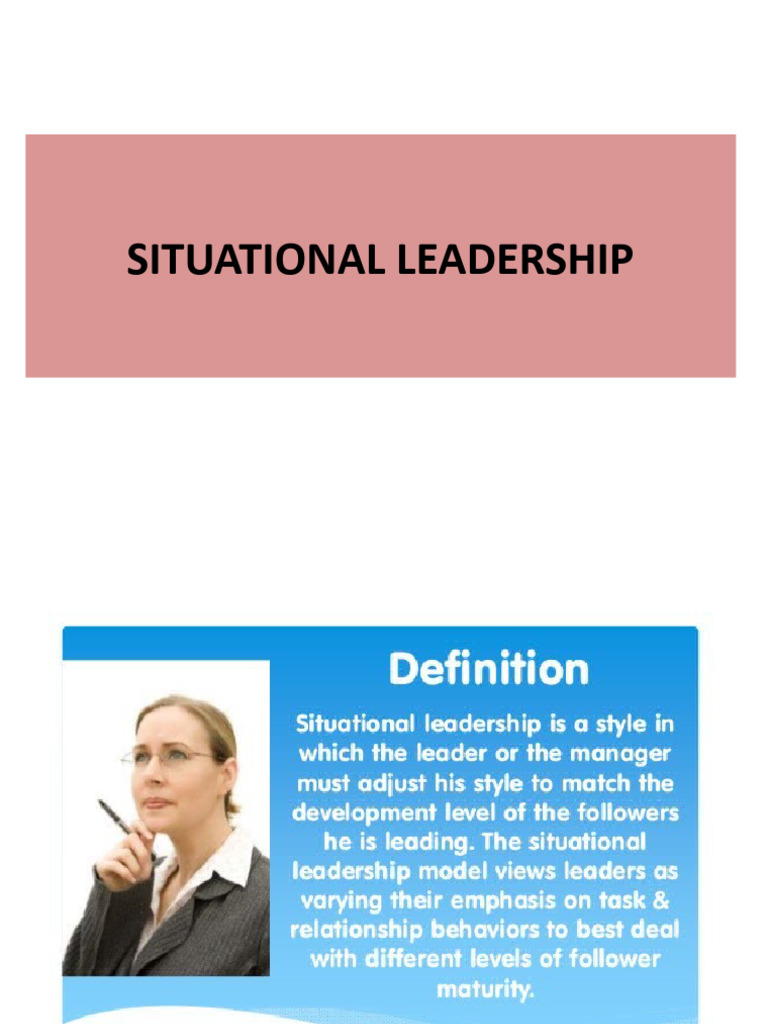 Situational Leadership | PDF