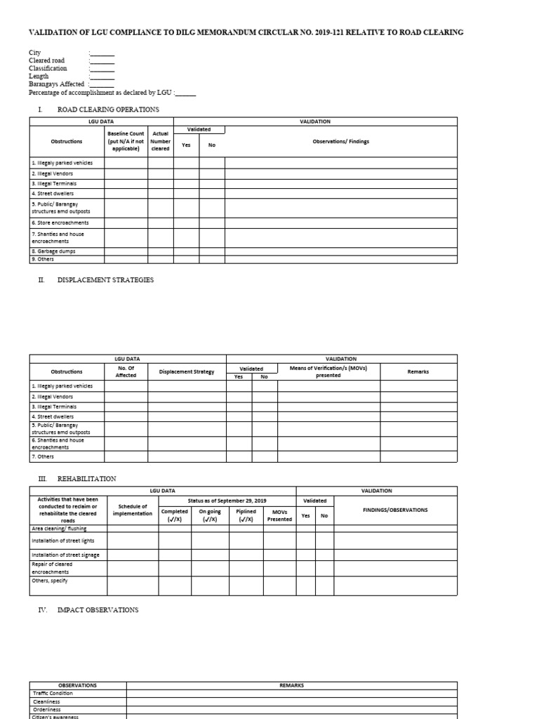 Road Clearing Compliance Validation Report | PDF | Business | Finance ...