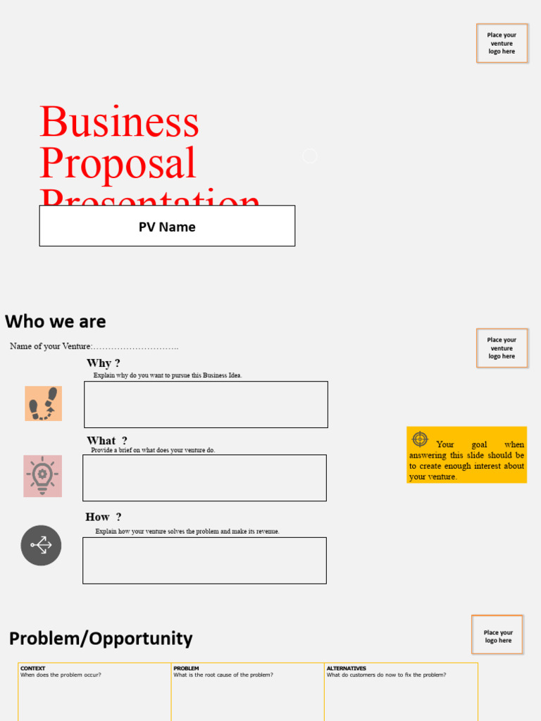 Business Proposal Presentation Template | PDF | Gross Margin | Expense