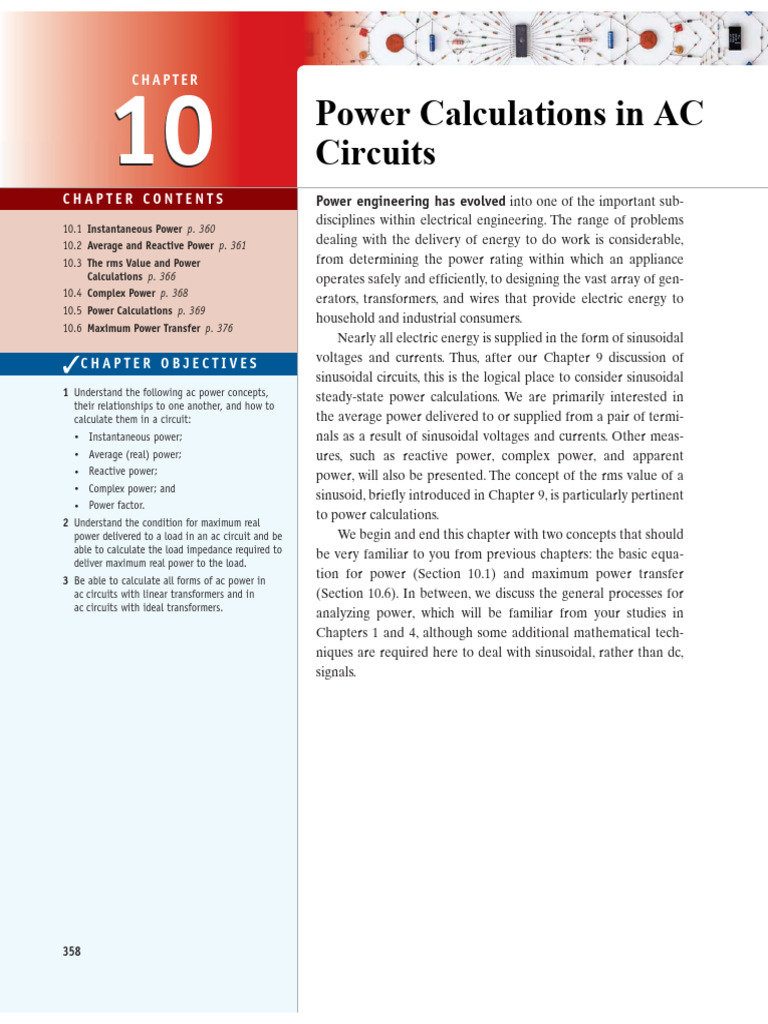 AC Power Calculations Overview | PDF | Ac Power | Inductance
