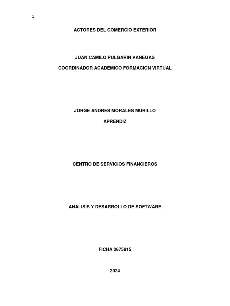 1 Actores Del Comercio Exterior | PDF | Comercio | El comercio ...