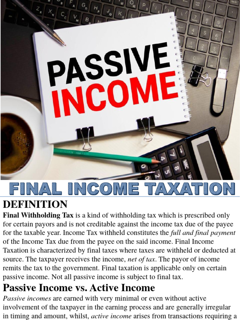 FINAL-TAX | PDF | Income Tax | Taxes