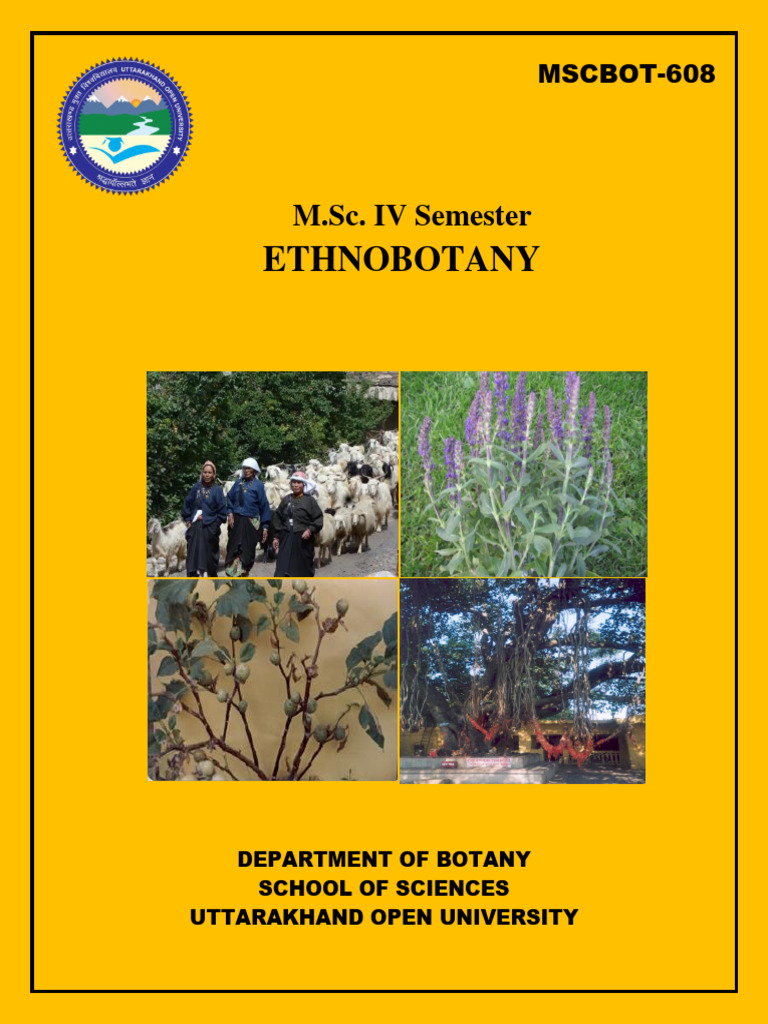 MSCBOT-608 | PDF | Ethnobotany | Ayurveda