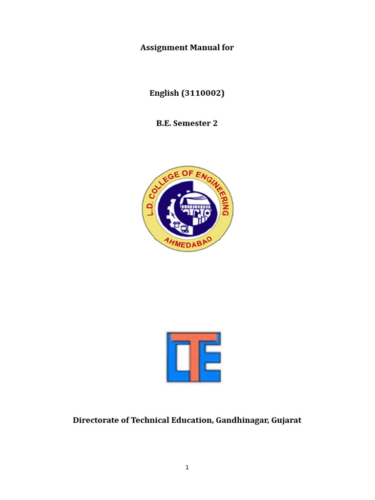 English Assignment Manual 3110002 | PDF | English Language | Quantum ...