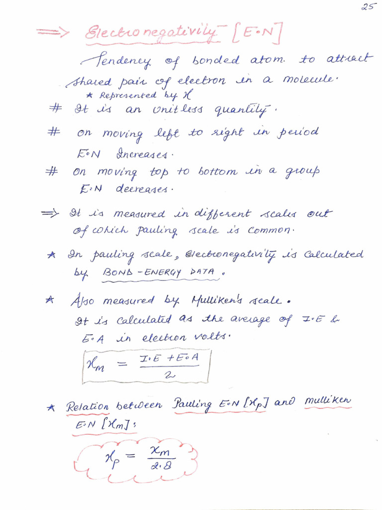 Electronegativity | PDF