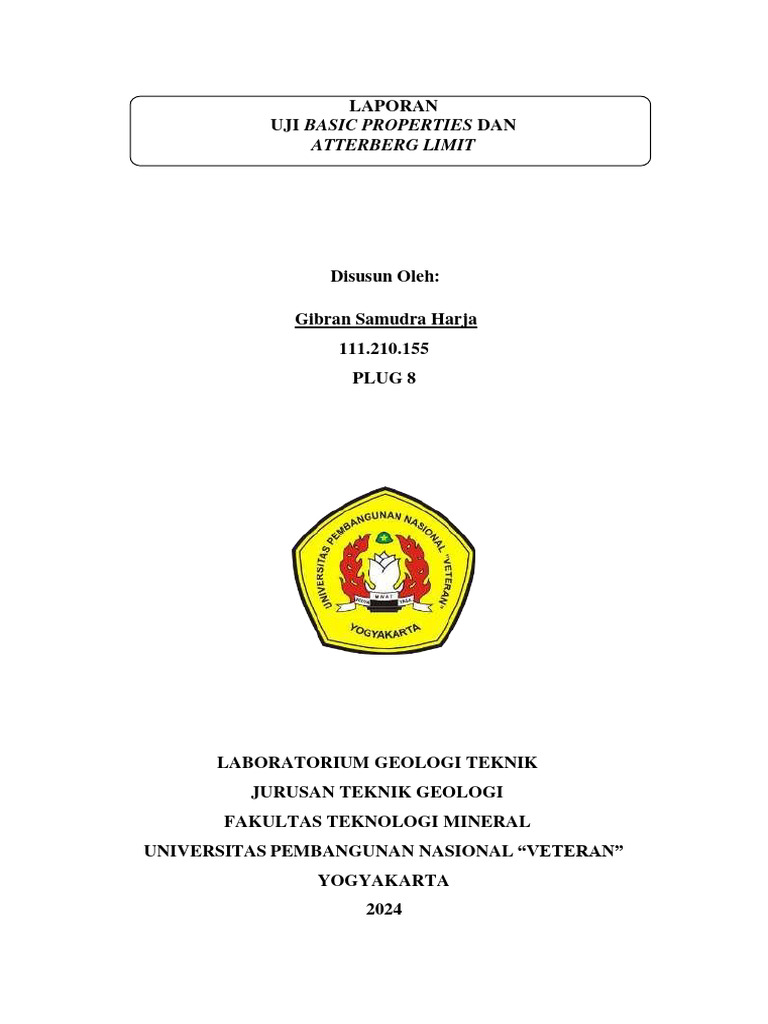 Uji Sifat Dasar dan Batas Atterberg Tanah | PDF