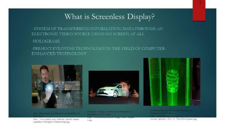 Screenless Display | PDF