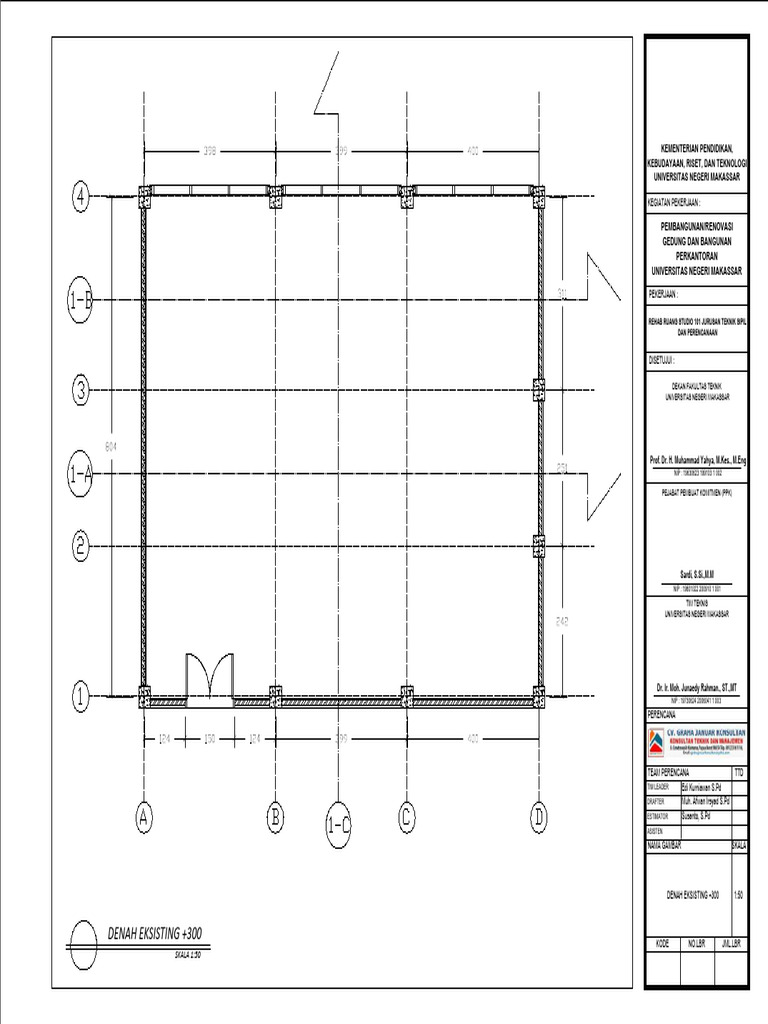 Denah Eksisting +300: Pembangunan/Renovasi Gedung Dan Bangunan ...