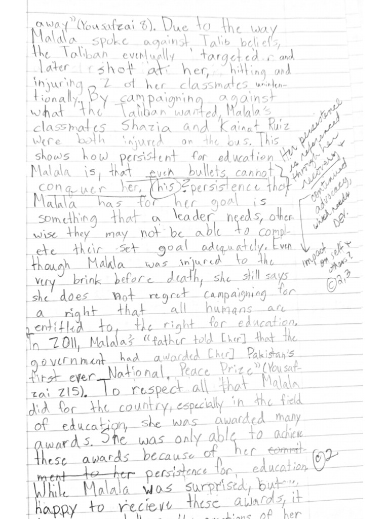 p.3 Malala Essay | PDF