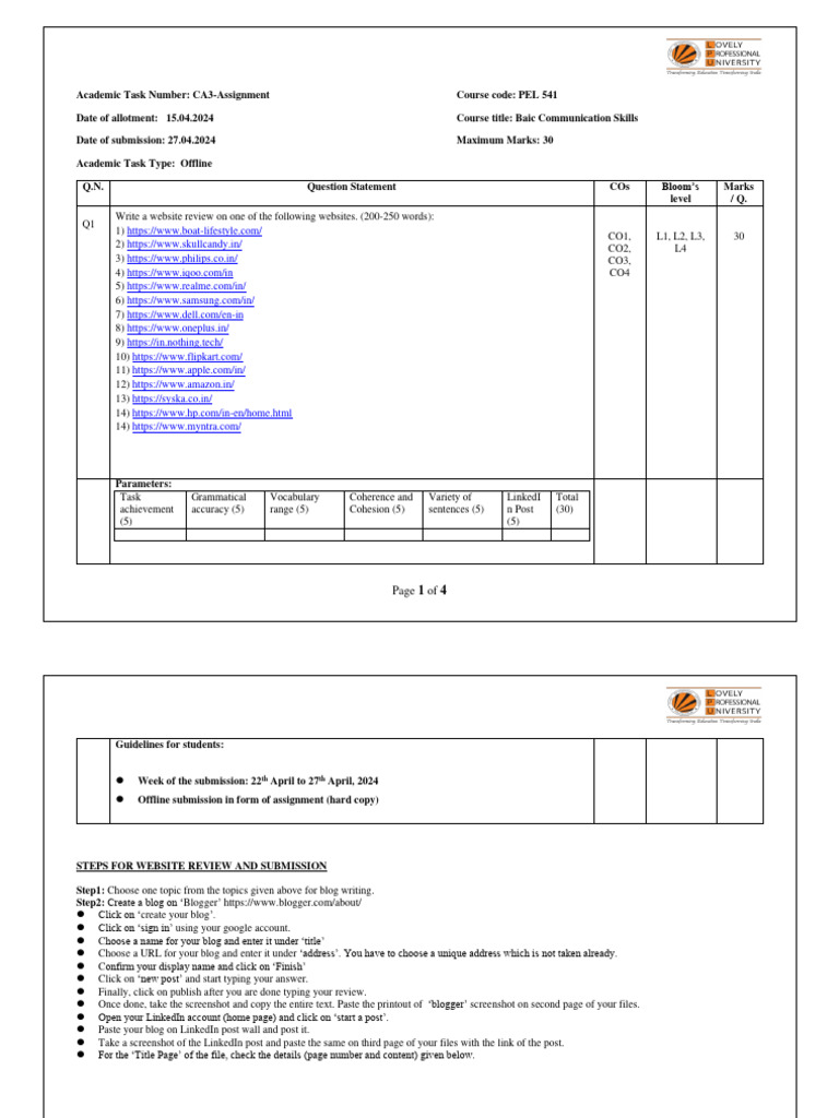 A1723695683 - 31487 - 15 - 2024 - Sample Ca3 Pel541 | PDF | Blog | World Wide Web