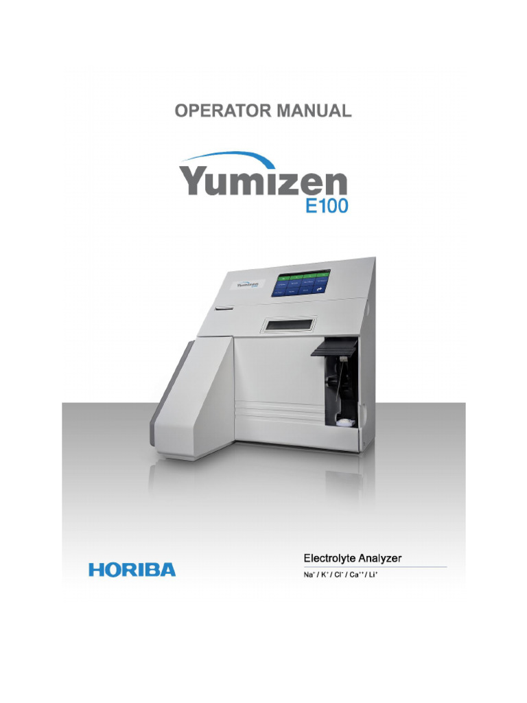 Yumizen Operator Manual | PDF
