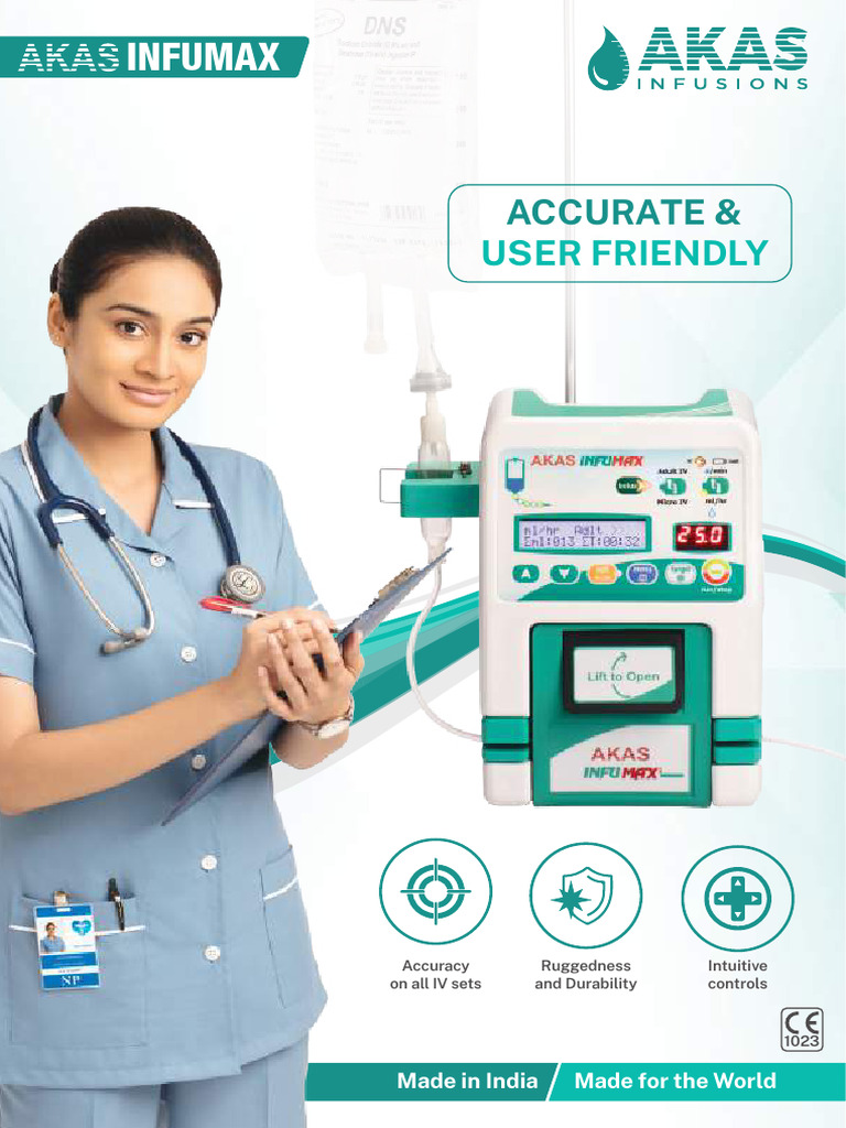 AKAS Infumax Infusion Pump Overview | PDF | Equipment | Manufactured Goods
