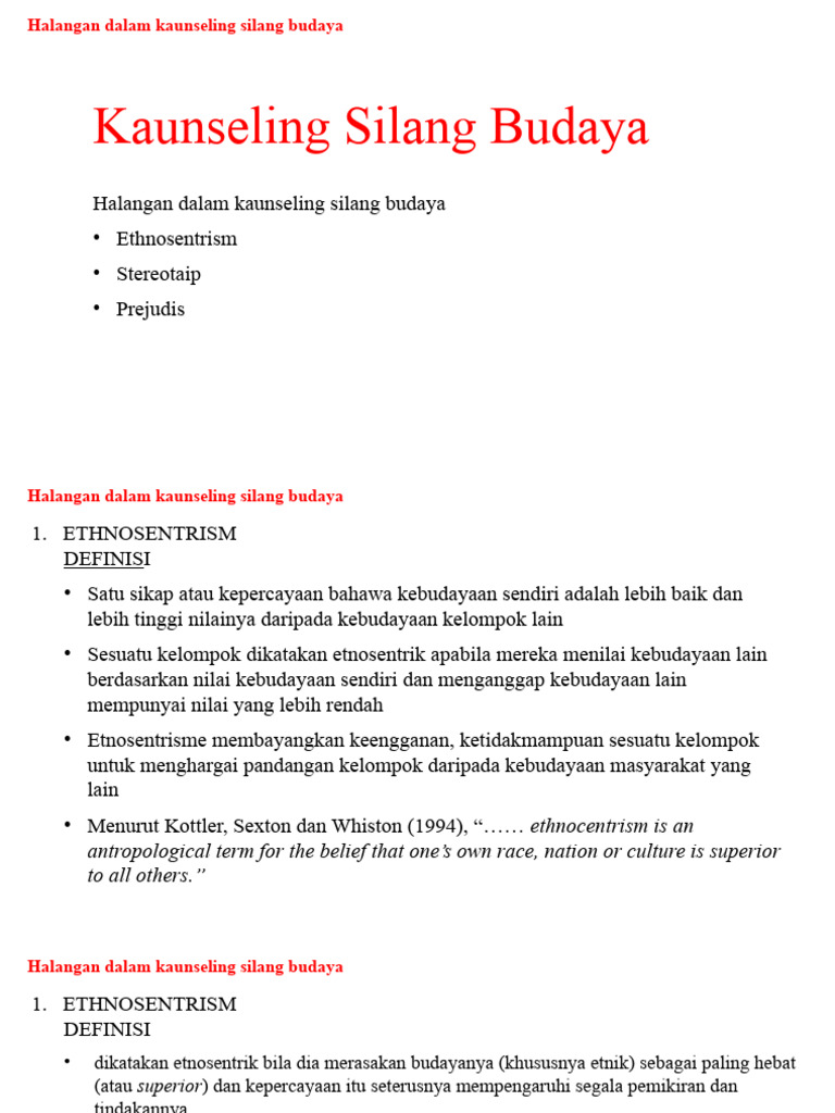 Interaksi 10 - Isu Kaunseling Silang Budaya 1 | PDF | Pengembangan Diri