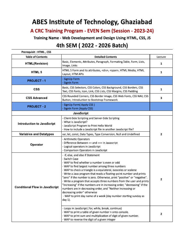 4 Sem 2026 Batch Pdf