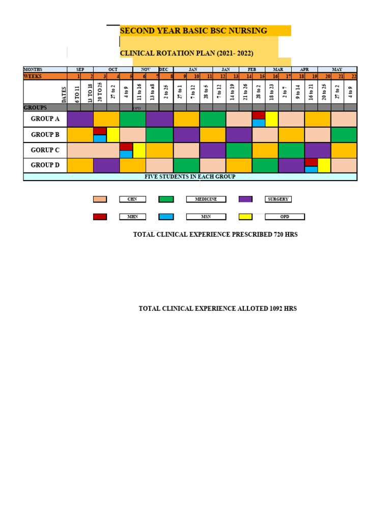 Clinical Rotation Plan | PDF