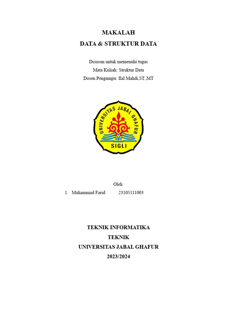 MAKALAH STRUKTUR DATA | PDF