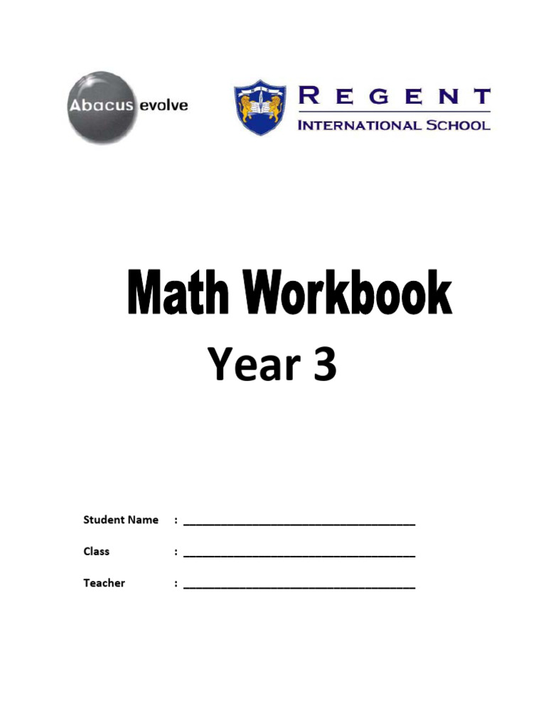 Y3 Math Abacus Math Workbook Year 3 | PDF | Career & Growth