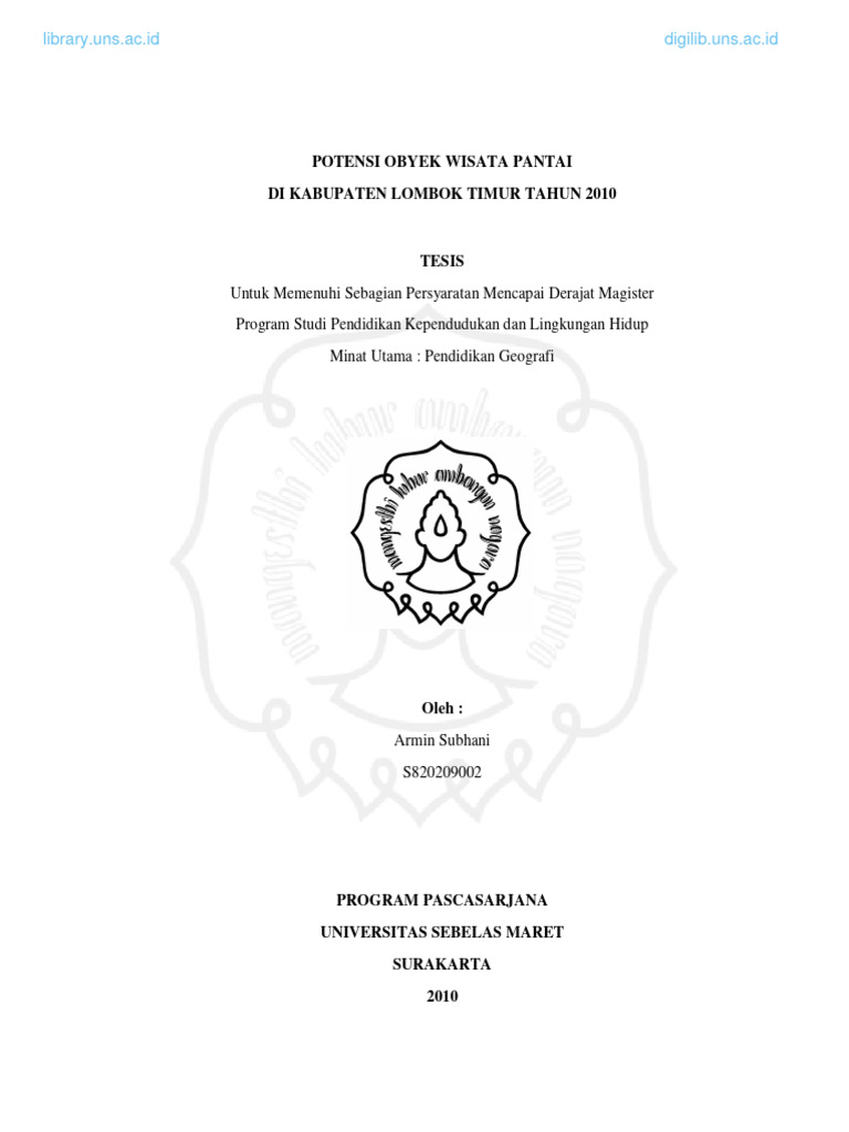Library - Uns.ac - Id Digilib - Uns.ac - Id: Potensi Obyek Wisata ...