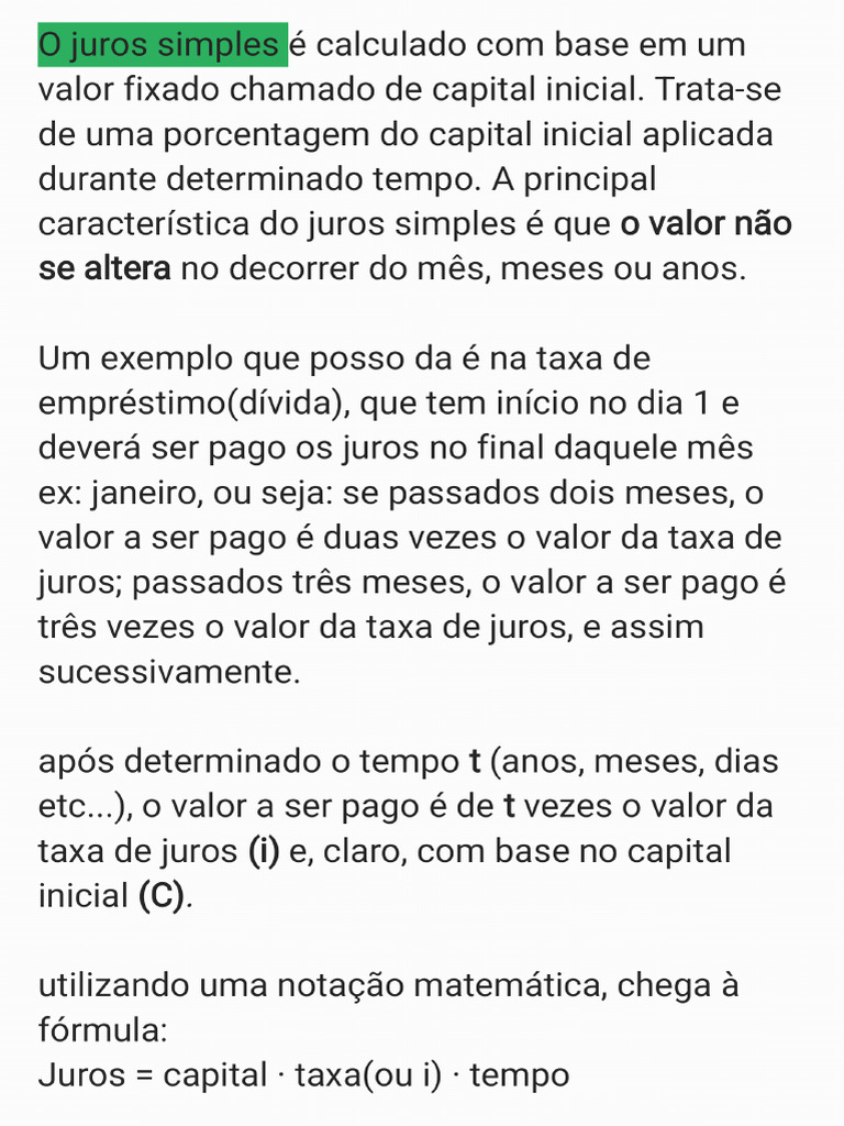 Aula de Juros Simples e Compostos_240403_133401 | PDF