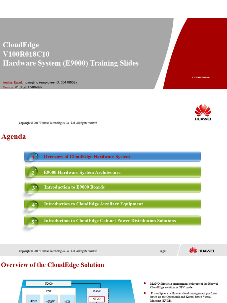 E9000-Training-Slides With DPD Introduction | Download Free PDF | Computer Network | Computing