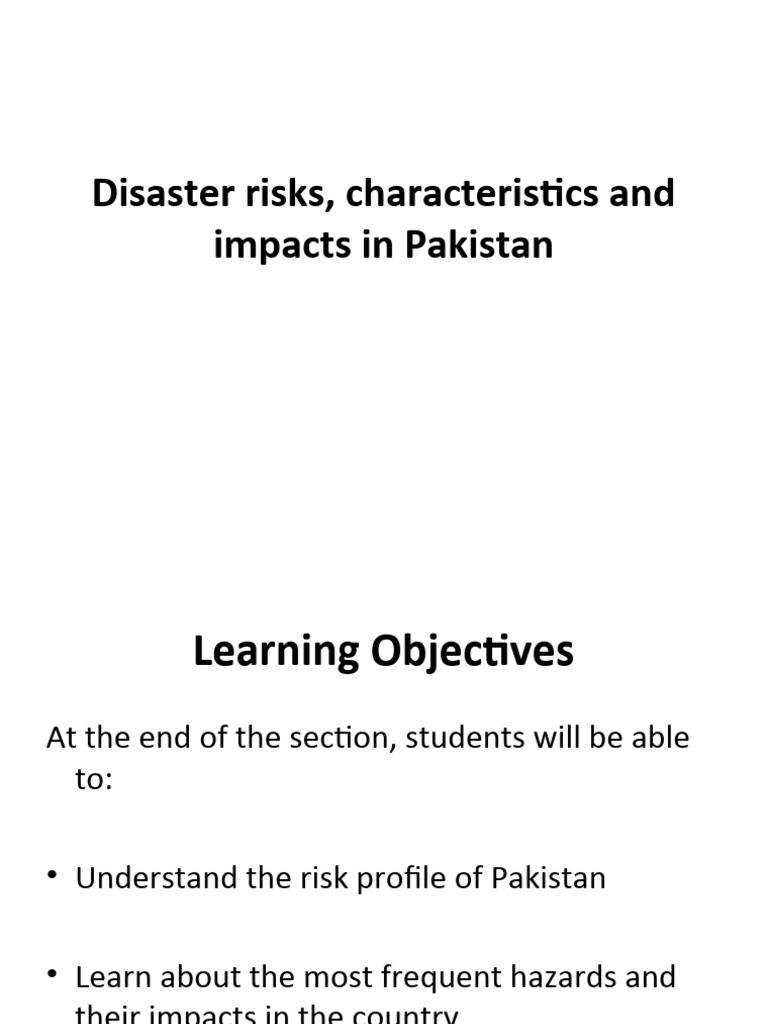 Natural Disaster of Pakistan | PDF | Natural Disasters | Tsunami