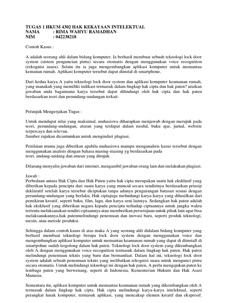 Tugas 1 Hki Rama | PDF