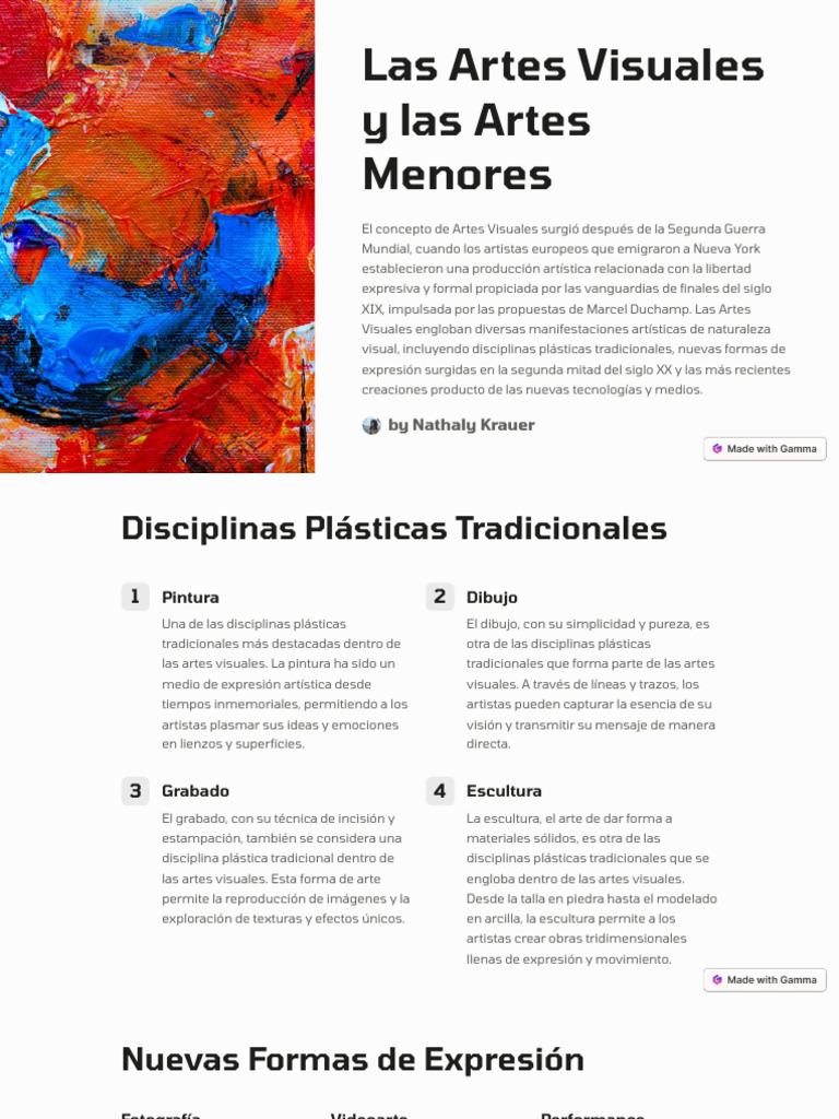 Artes Visuales y Aplicadas: Historia y Disciplinas | PDF | Artes ...