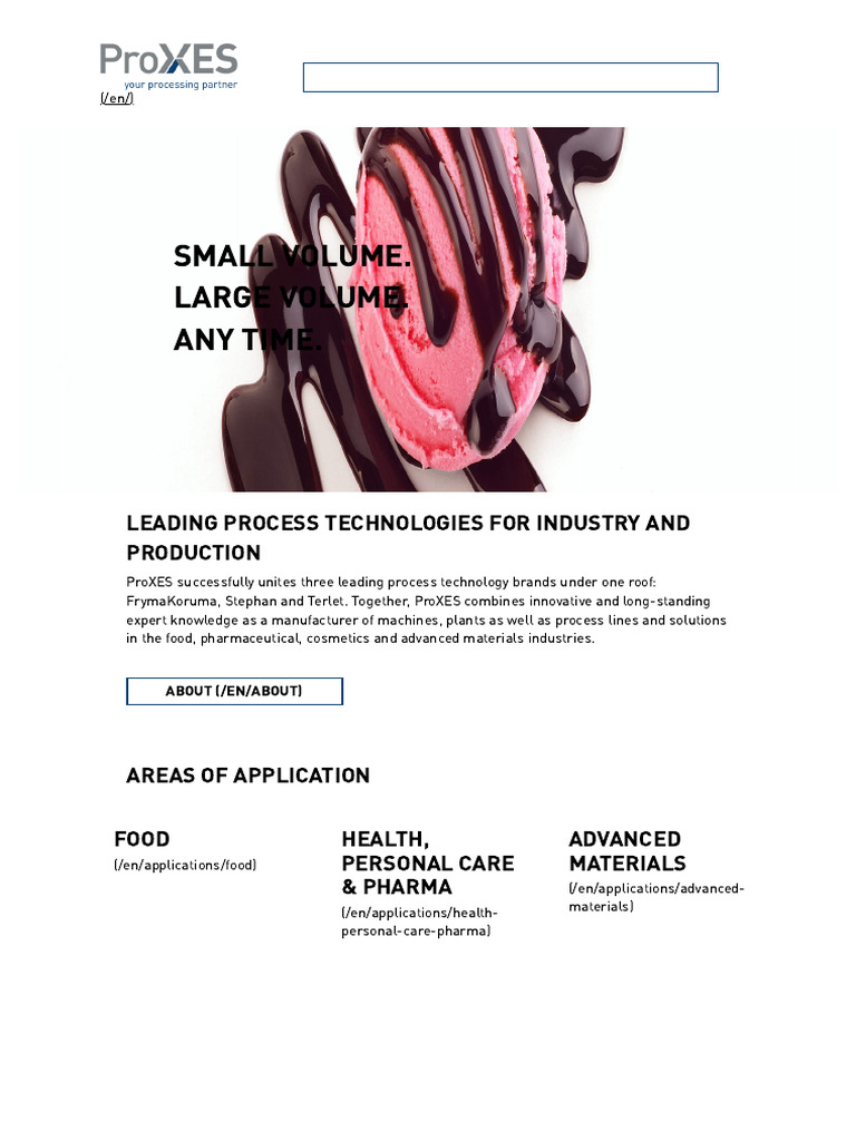 Leading process technologies for industry and production - ProXES | PDF