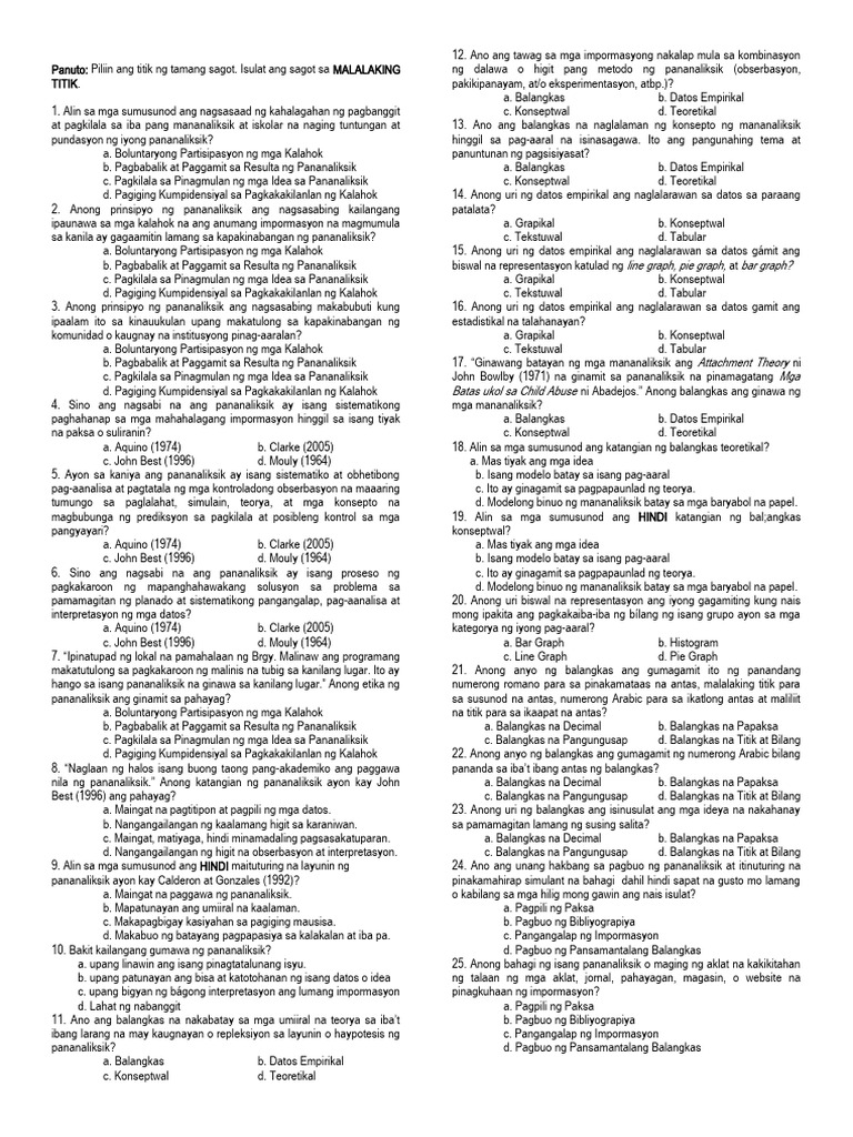 Summative Test | PDF
