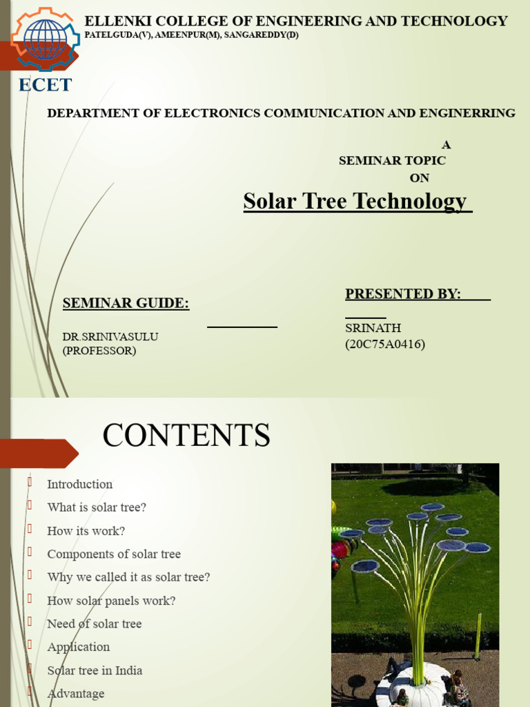 16 Solar Tree | PDF