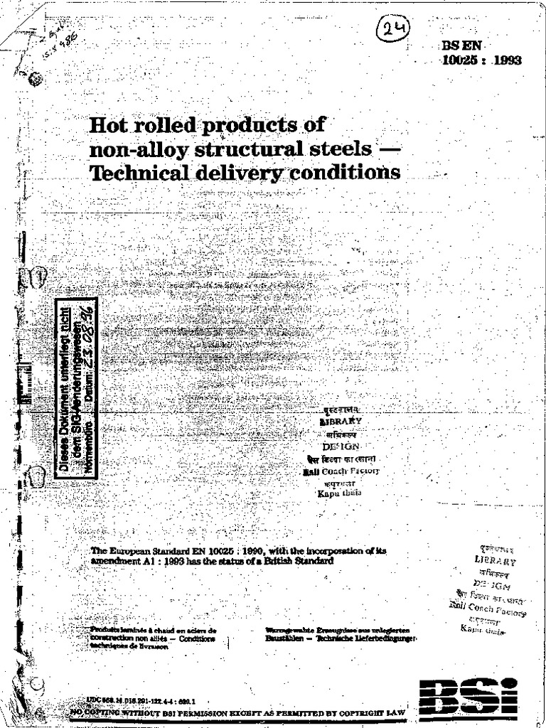 EN 10025_1993 | PDF