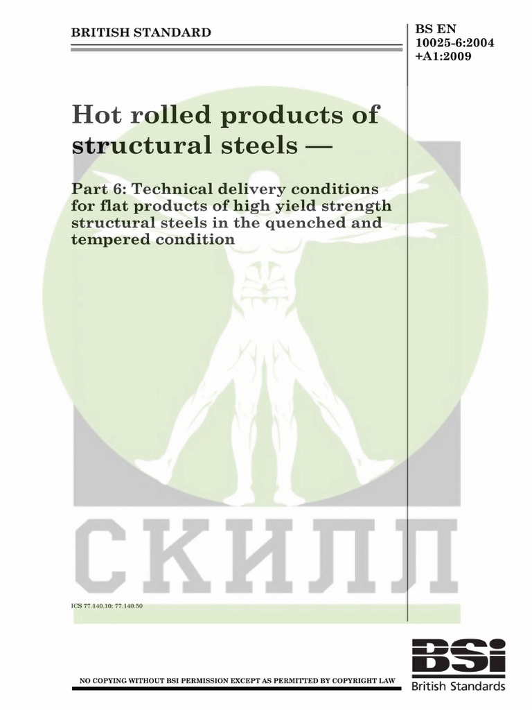 En 10025-6 - 2004+a1 - 2009 | PDF | Structural Steel | Materials