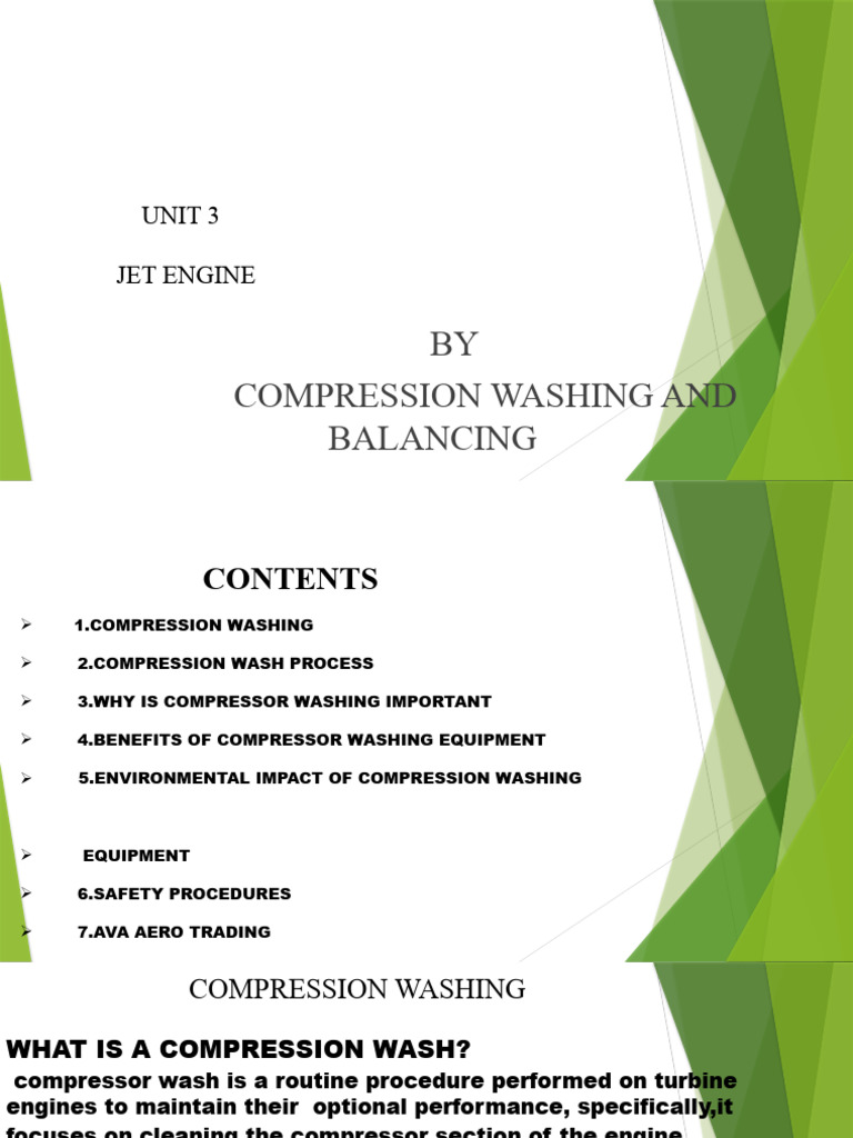 Jet Engine Compressor Washing Guide | PDF | Engines | Jet Engine