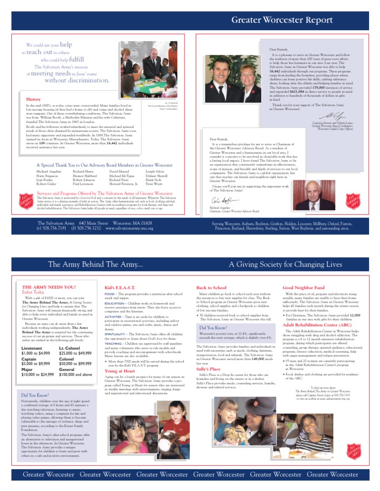 Worcester Final Brochure | PDF | Drug Rehabilitation | Homelessness