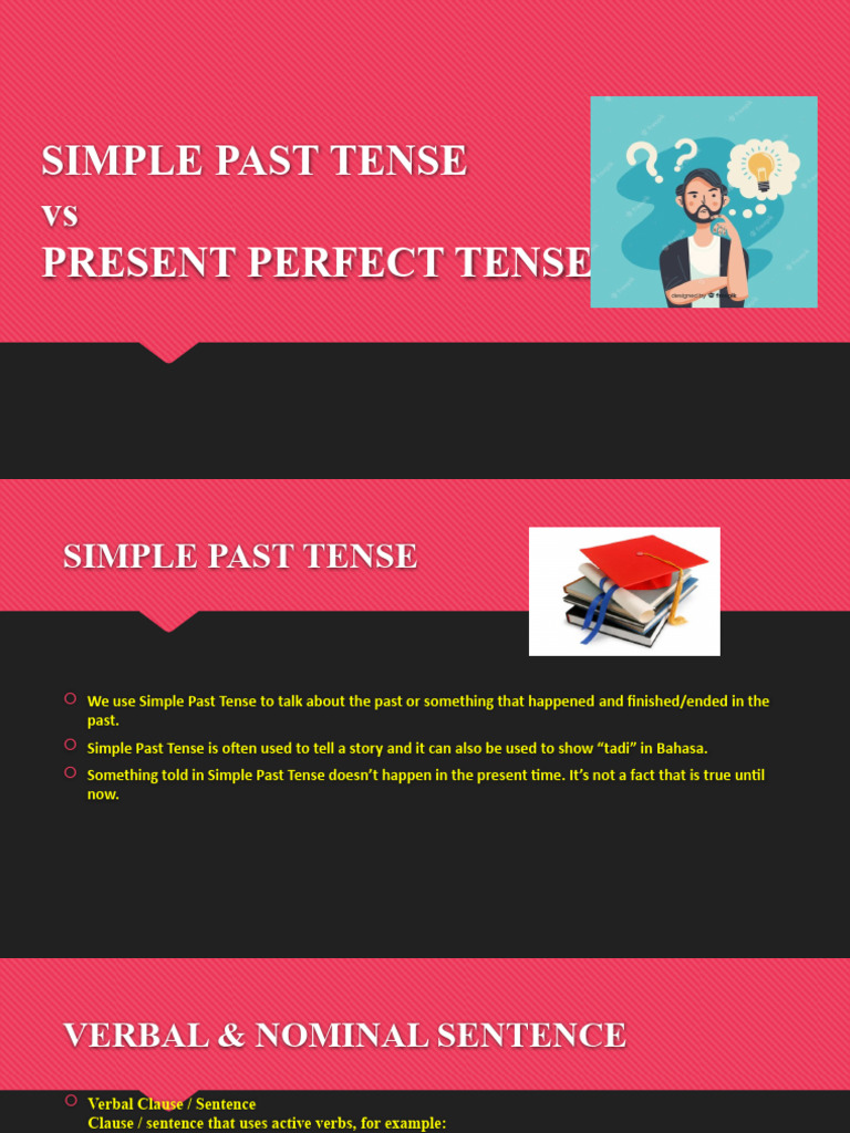 Past Tense Vs Present Perfect Tense | PDF | Verb | Subject (Grammar)
