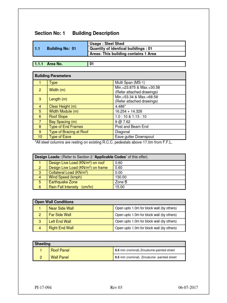 Building Description (PI-17-094) | PDF | Roof | Building Insulation