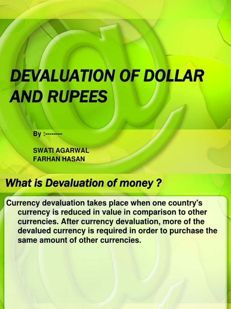 DeVaLuAtIoN of DoLlAr and RuPeEs | PDF