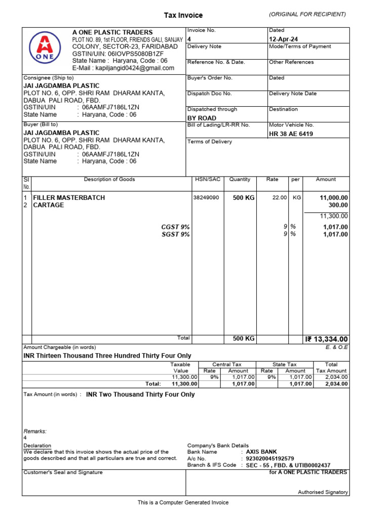 Tax Invoice | PDF | Invoice | Economies