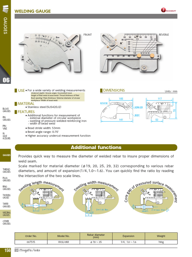 0142 Welding Gauge | PDF