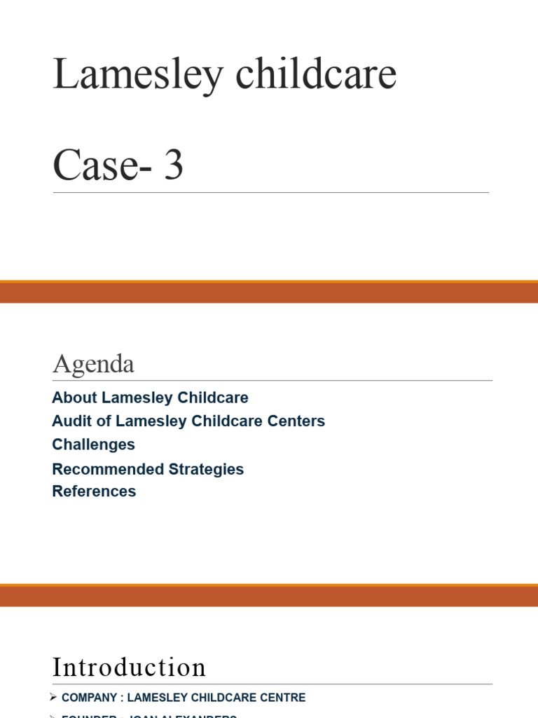Lamesley Childcare Overview and Challenges | PDF | Child Care | Economies