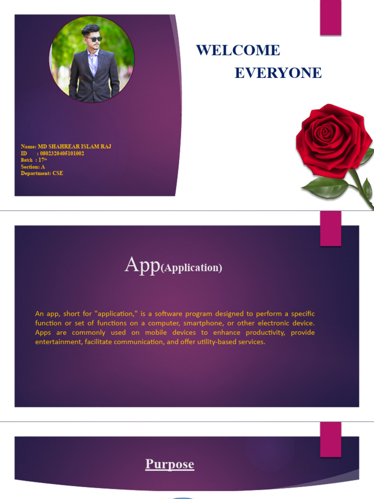 English Presentation | PDF | Application Software | Mobile App