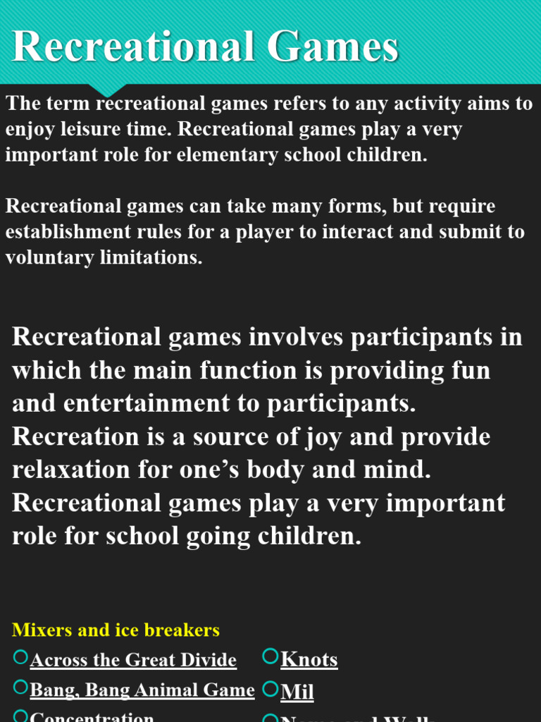 Recreational Games | PDF