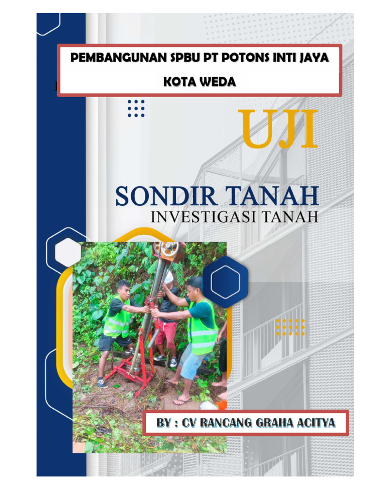 Laporan Sondir Spbu PT Potons Inti Jaya Kota Weda | PDF | Griya & Taman | Sains & Matematika
