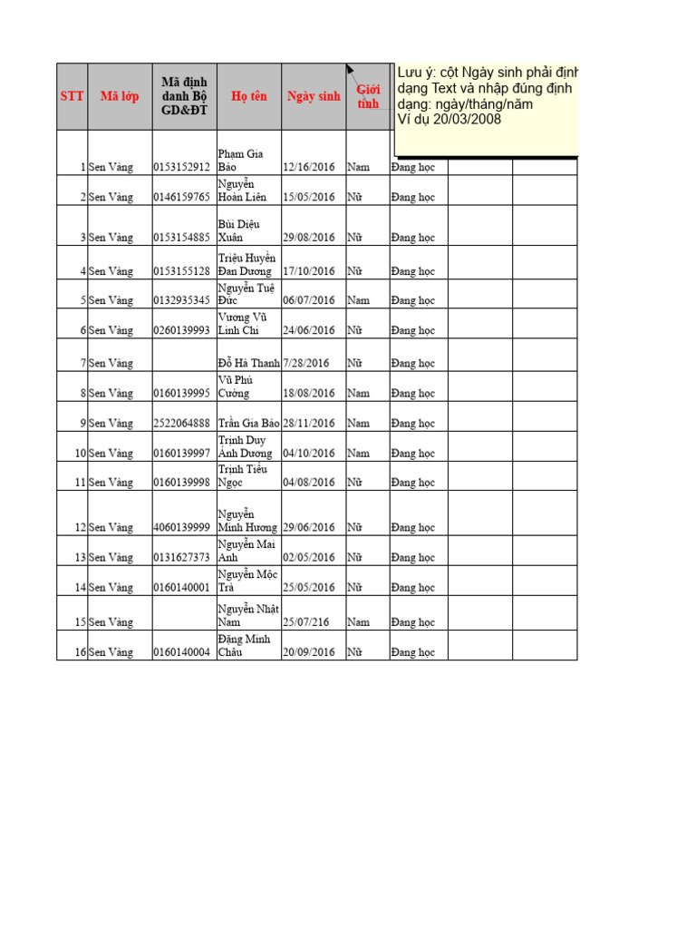 Tre 5 Tuoi Tro Len Xac Nhan Va Dien Tt | PDF