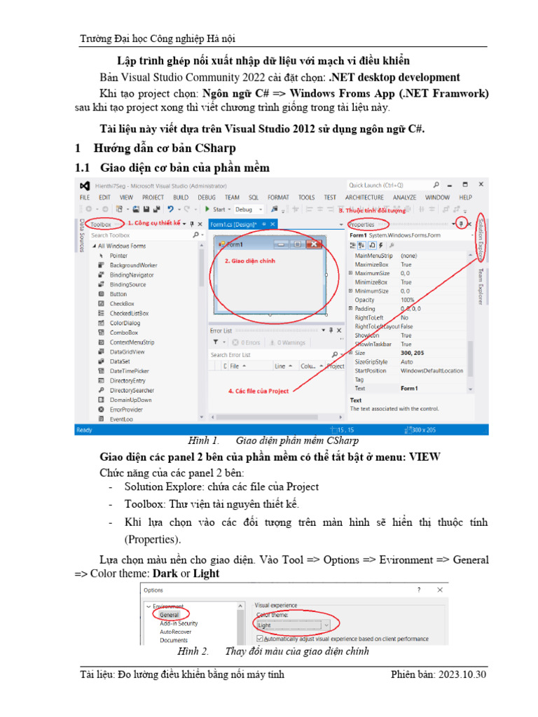1 Tai Lieu Huong Dan CSharp 01 | PDF
