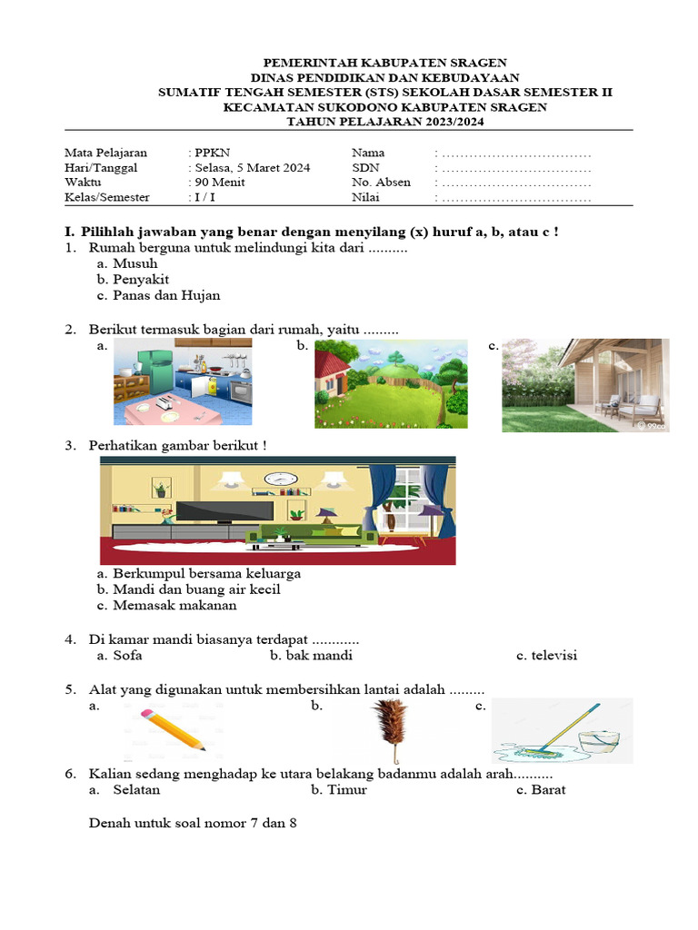 Pts PKN Kelas 1 SMT 2 Kumer | PDF