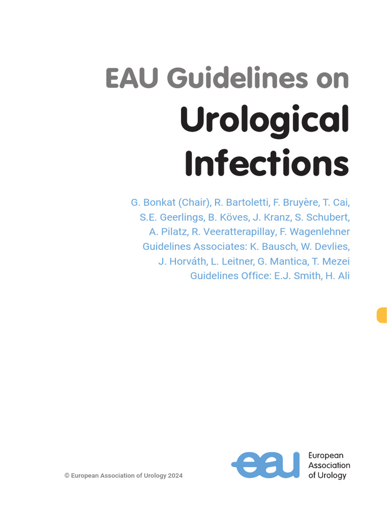 EAU Guidelines On Urological Infections 2024 | Download Free PDF ...