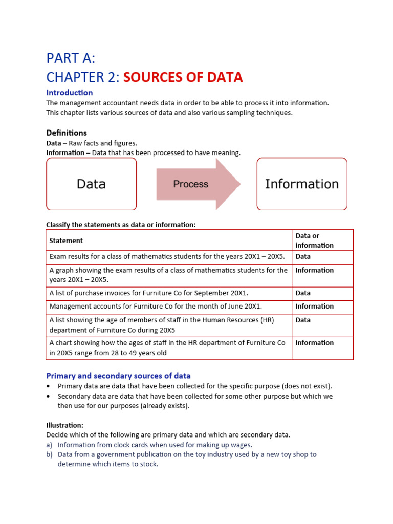Data Sources and Sampling Techniques | PDF | Sampling (Statistics ...