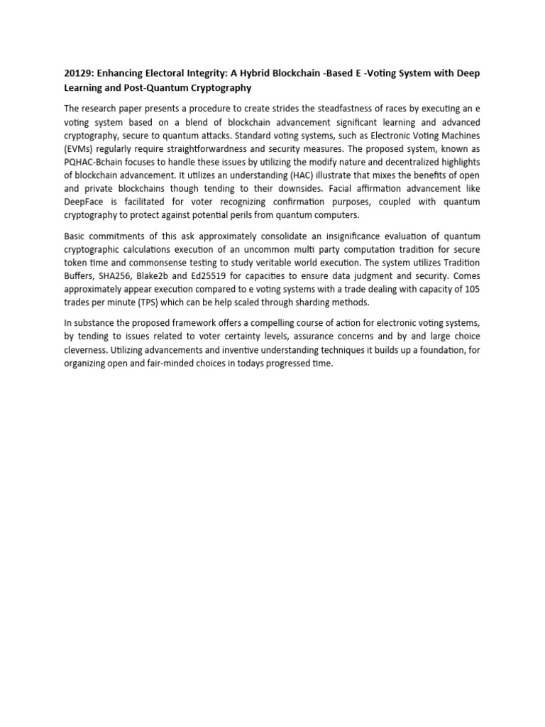 Paper Review | PDF | Machine Learning | Electronic Voting Paper Review | PDF | Machine Learning | Electronic Voting