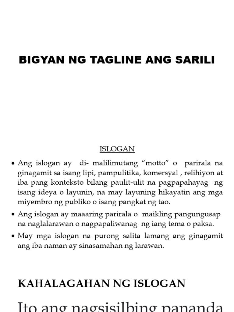 ISLOGAN | PDF